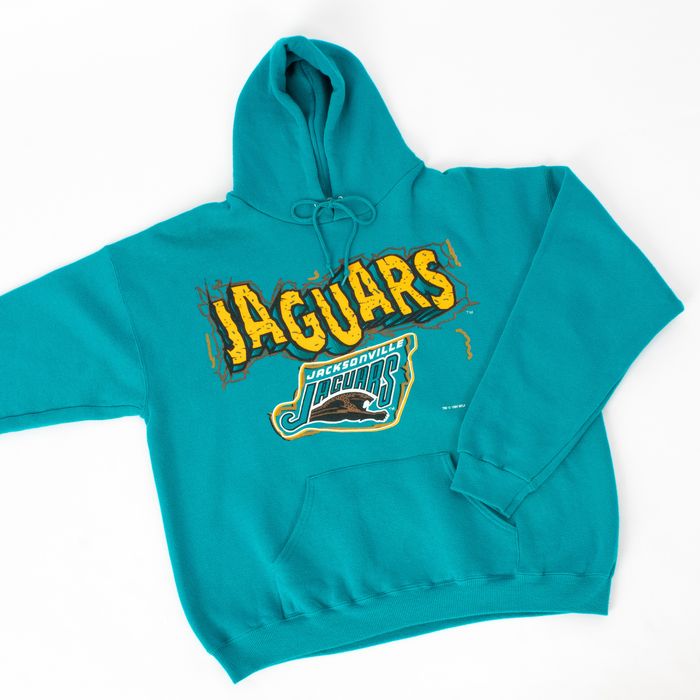 Vintage Jacksonville Jaguars Hoodie by Cully Smoller | Basic.Space