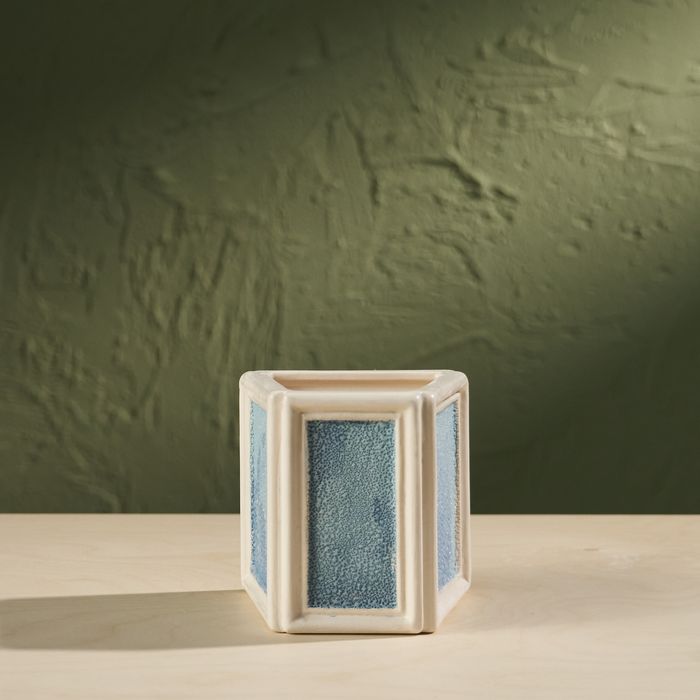 'Window' Series W2 by Eunsol Kim, Glazed Ceramic Sculpture in Beige and ...