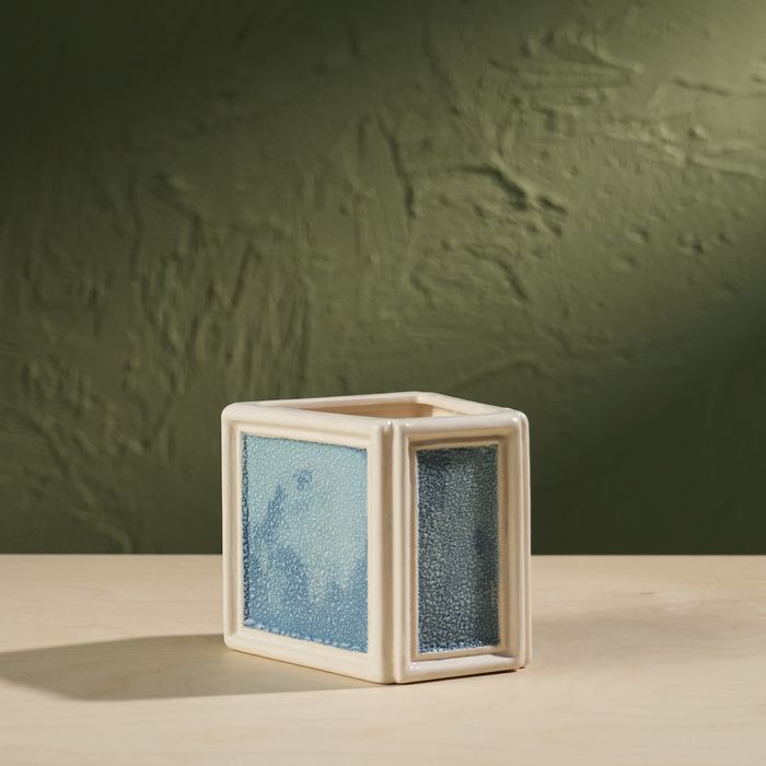 'Window' Series W2 by Eunsol Kim, Glazed Ceramic Sculpture in Beige and ...