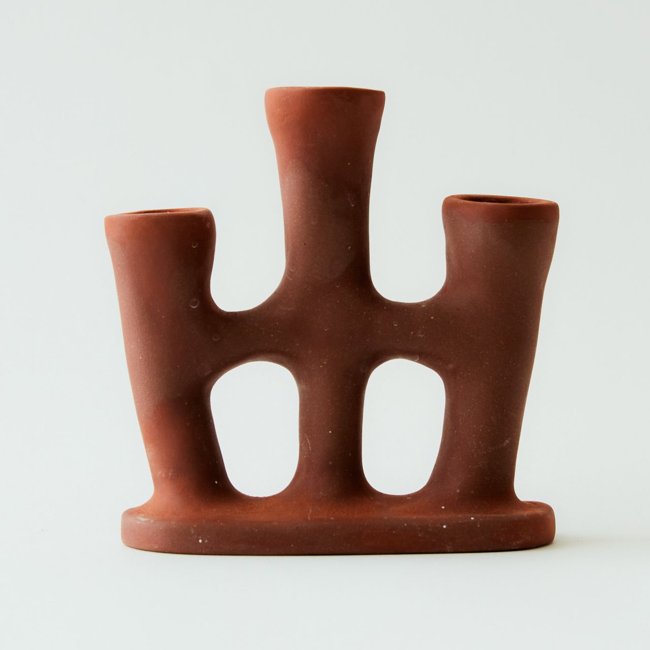 Natural Triple Stem Candle Holder by Byron Fredericks | Basic.Space