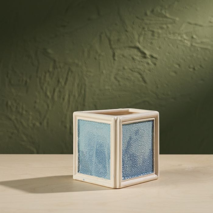 'Window' Series W2 by Eunsol Kim, Glazed Ceramic Sculpture in Beige and ...