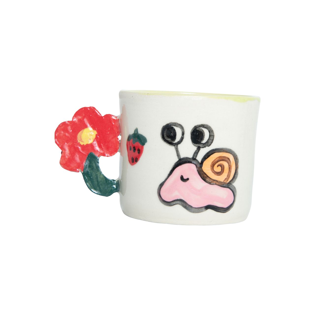 Snail Daisy Mug by Malang-Malang | Basic.Space