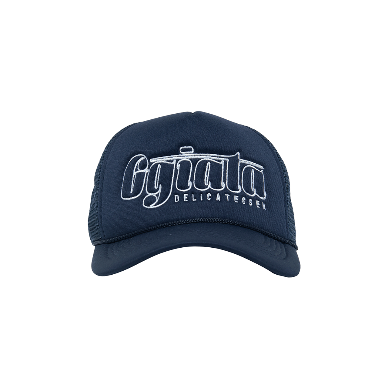 Ggiata Navy Trucker Hat by GGIATA | Basic.Space