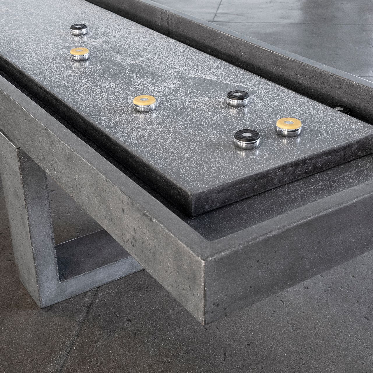 Concrete Shuffleboard Table by James de Wulf | Basic.Space