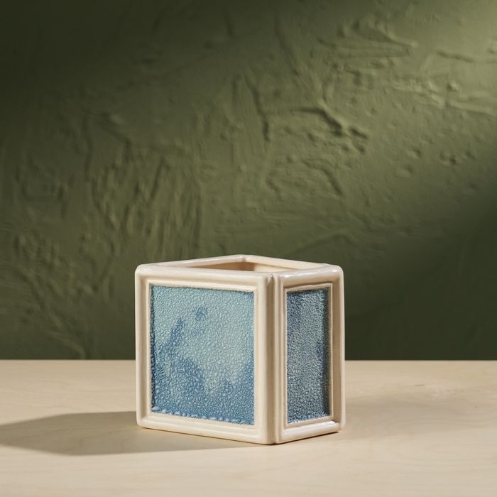 'Window' Series W2 by Eunsol Kim, Glazed Ceramic Sculpture in Beige and ...