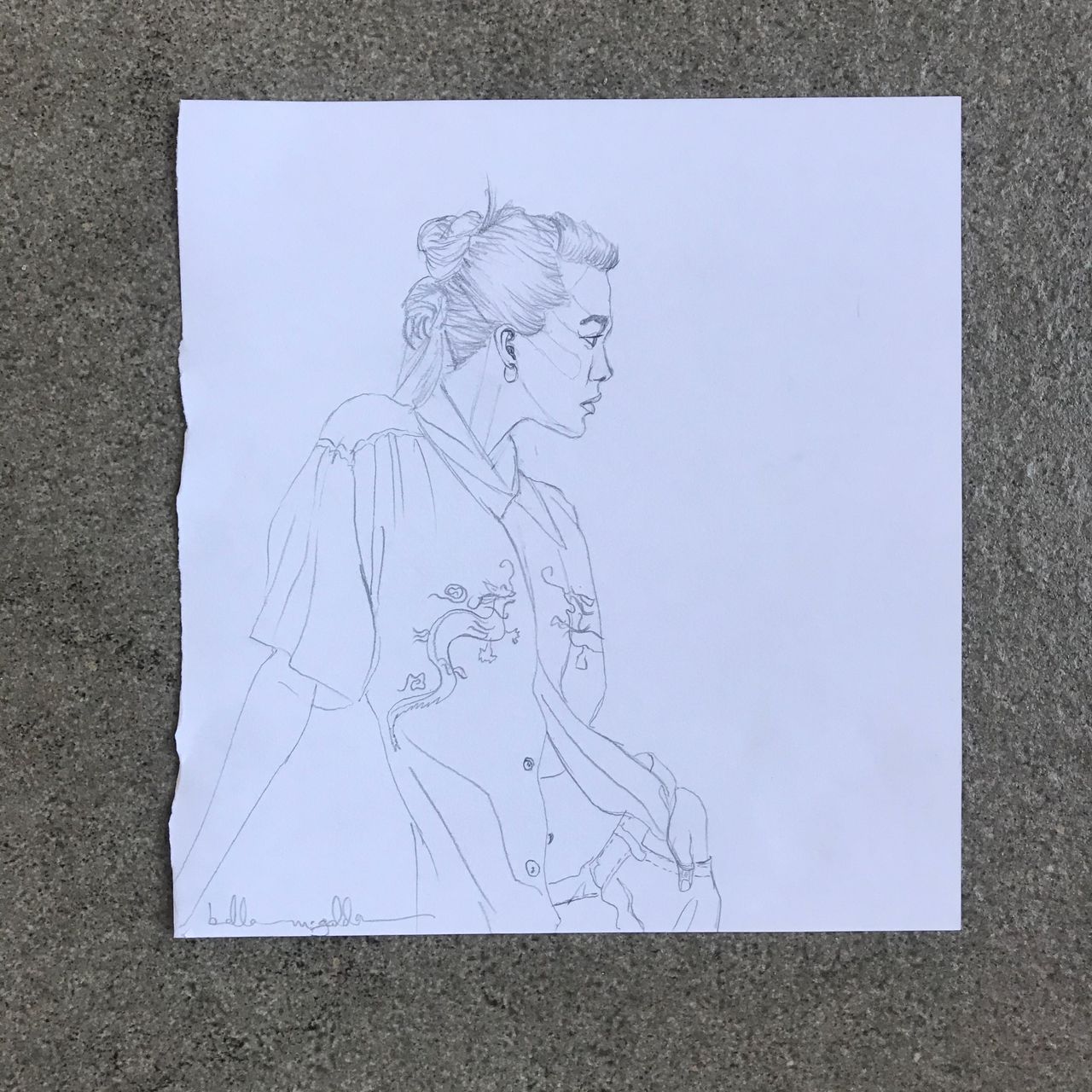 Bianca Drawing by Bella McGoldrick | Basic.Space